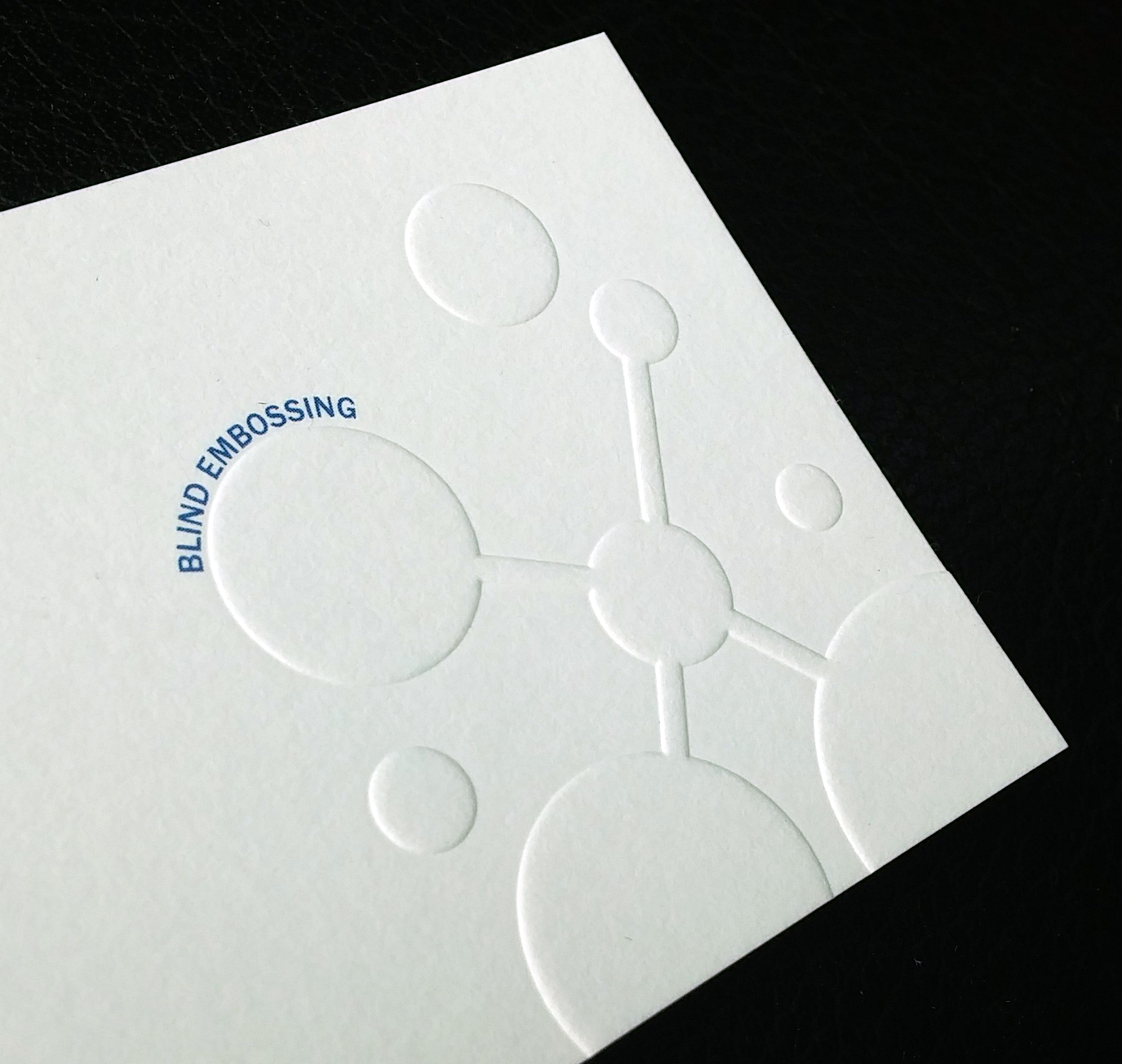 Blind Embossed Business Cards - Free Shipping - Aladdin Print