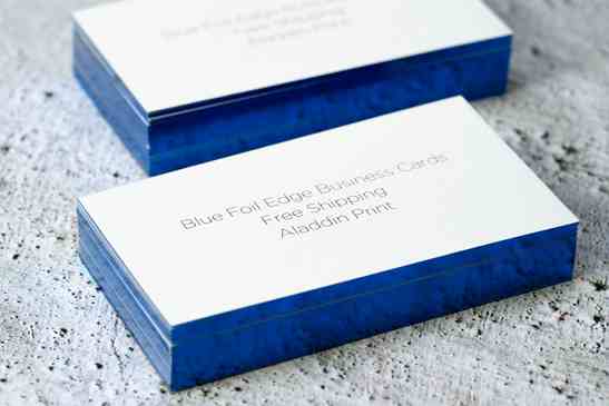 Edge Foil Business Cards - Free Shipping - Aladdin Print
