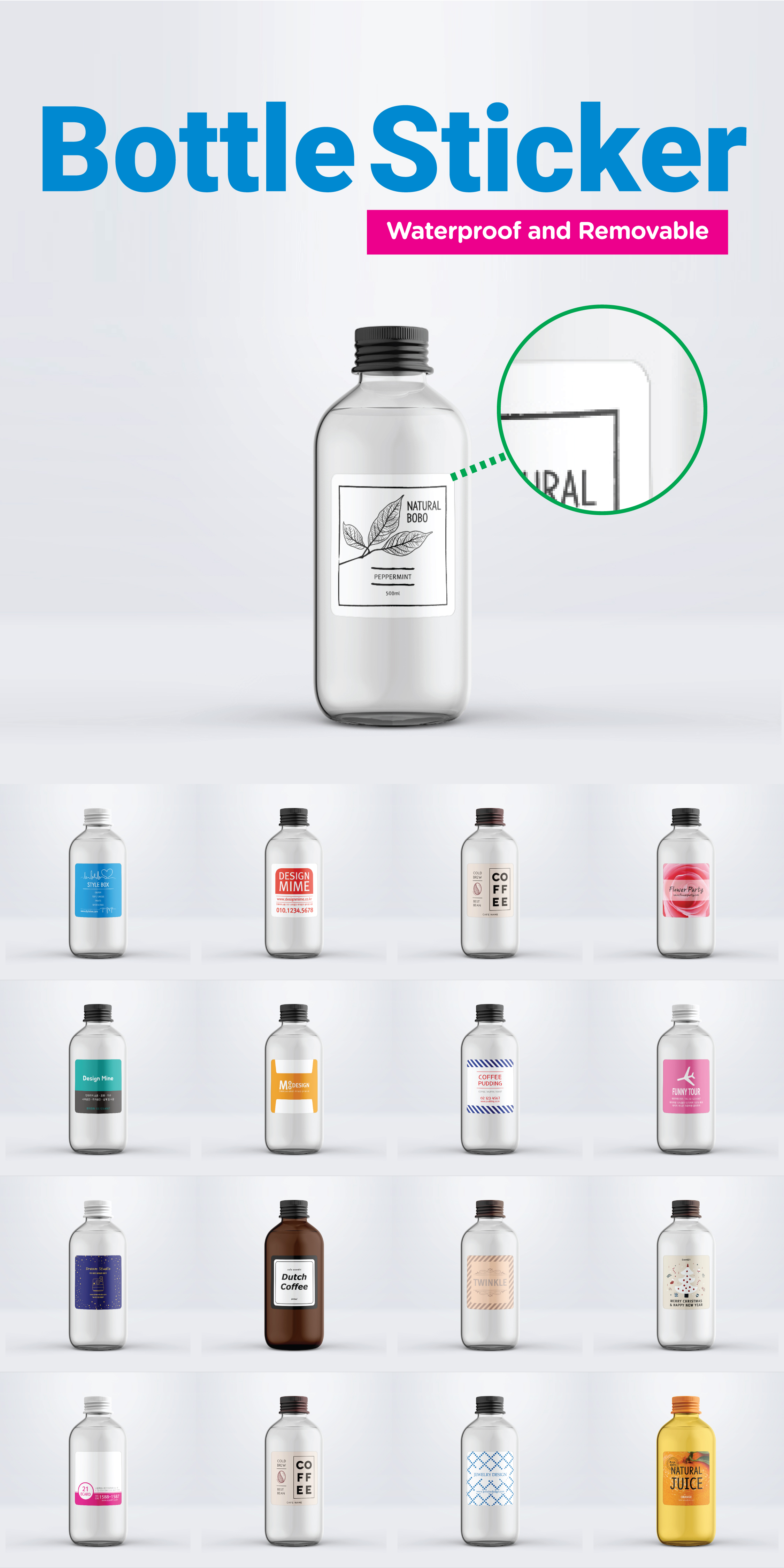 Bottle Stickers - Free Shipping - Aladdin Print