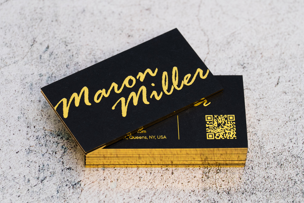 Antique Black Paper Foil Cards - Free Shipping - Aladdin Print